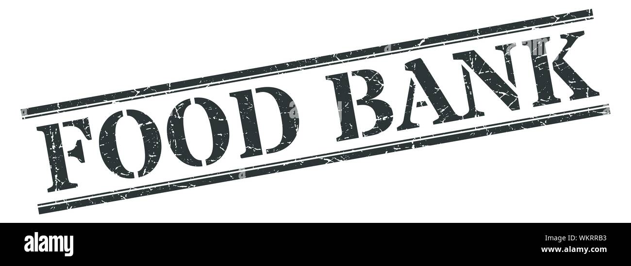 food bank stamp. food bank square grunge sign. food bank Stock Vector ...