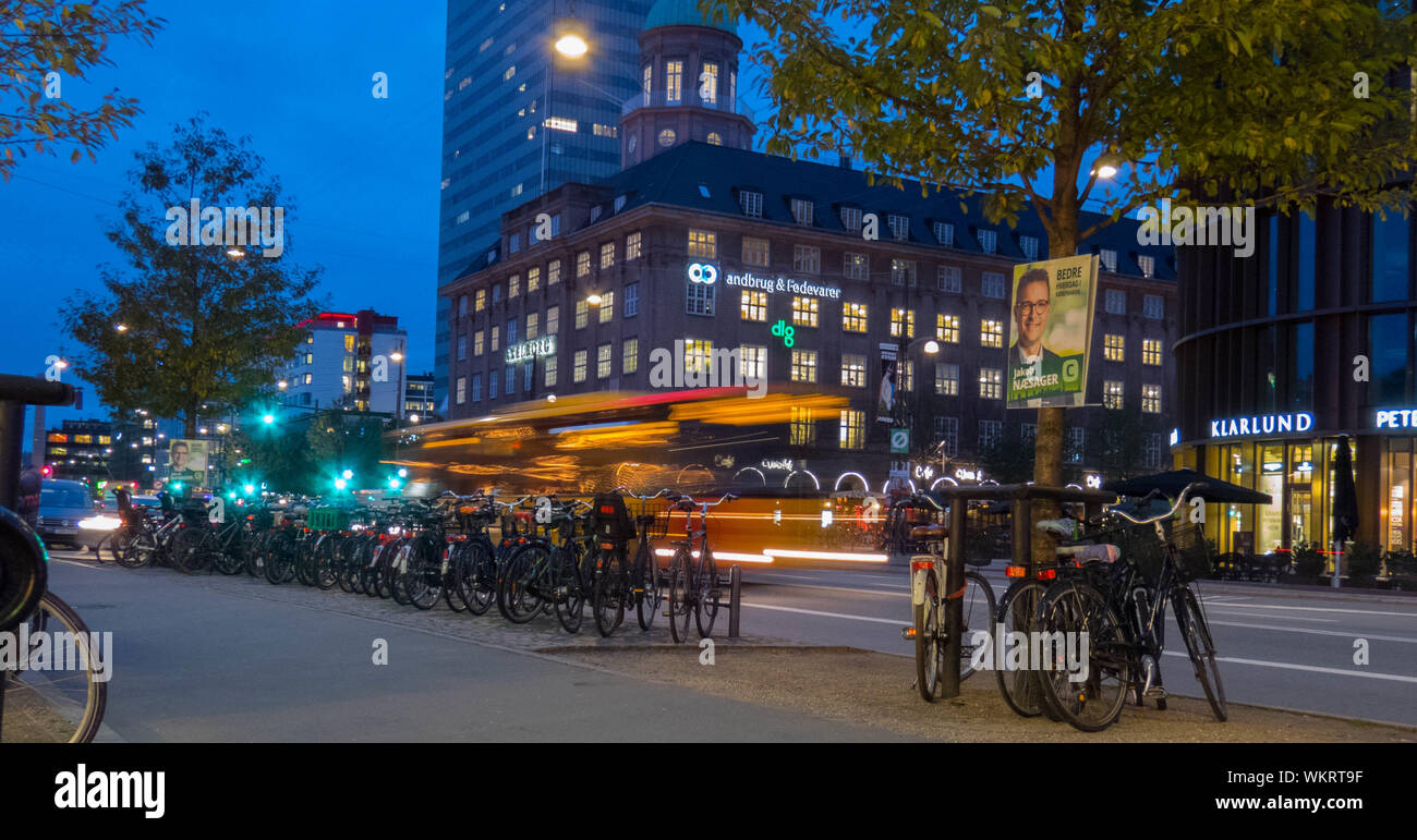 Copenhagen at night Stock Photo - Alamy