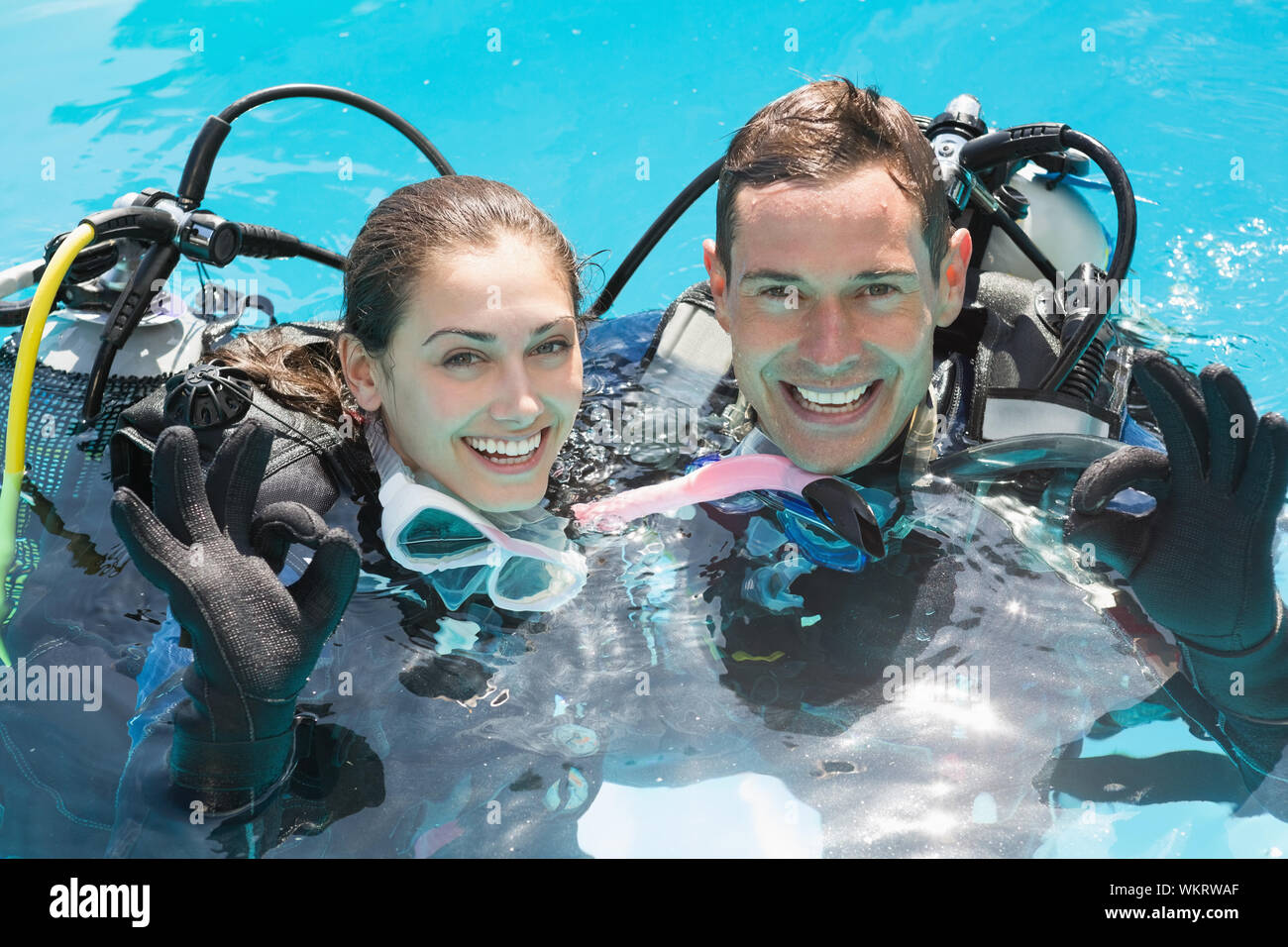 Scuba diving pool female hi-res stock photography and images - Alamy