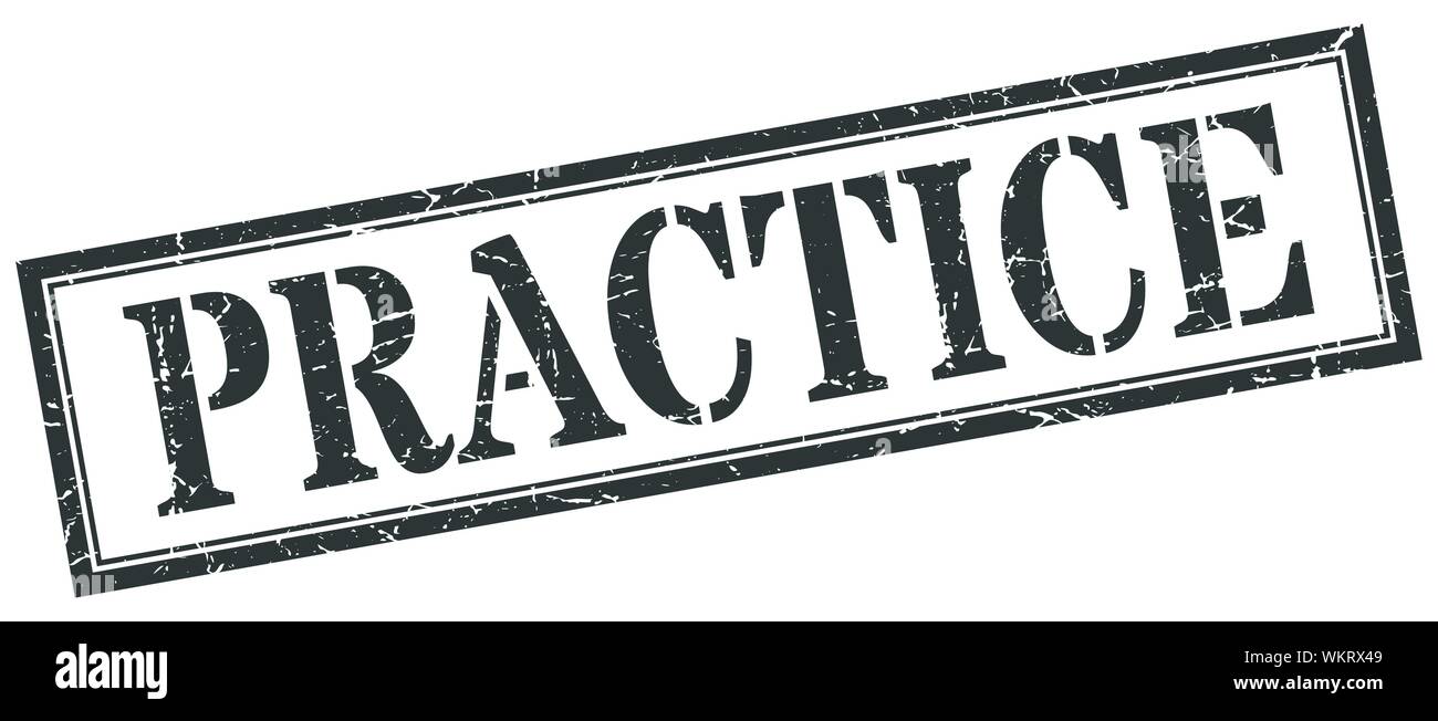 practice stamp. practice square grunge sign. practice Stock Vector ...