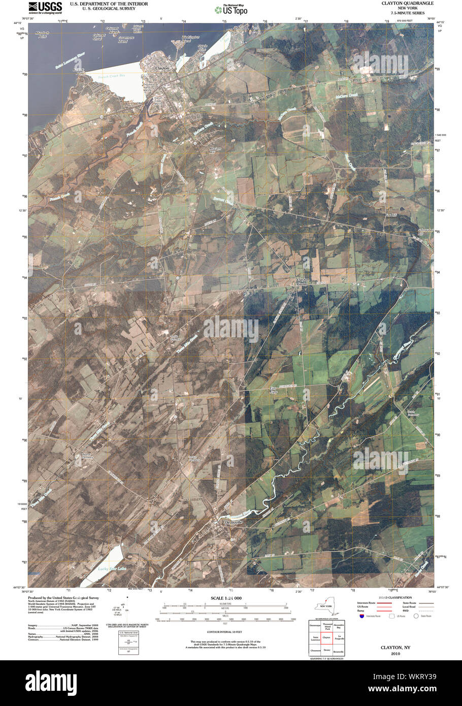 Map of clayton Cut Out Stock Images & Pictures - Alamy