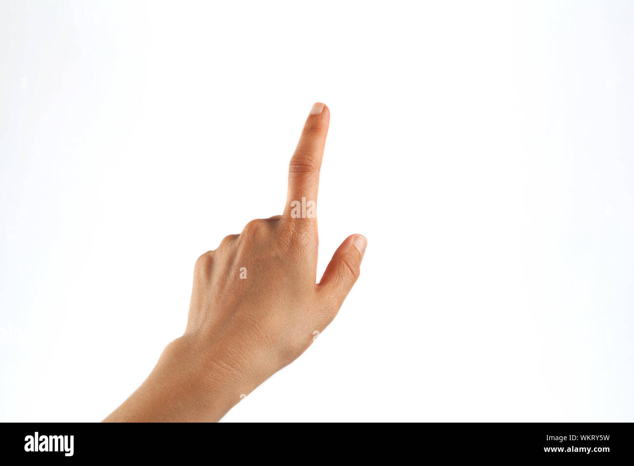 People pointing white background hi-res stock photography and images ...