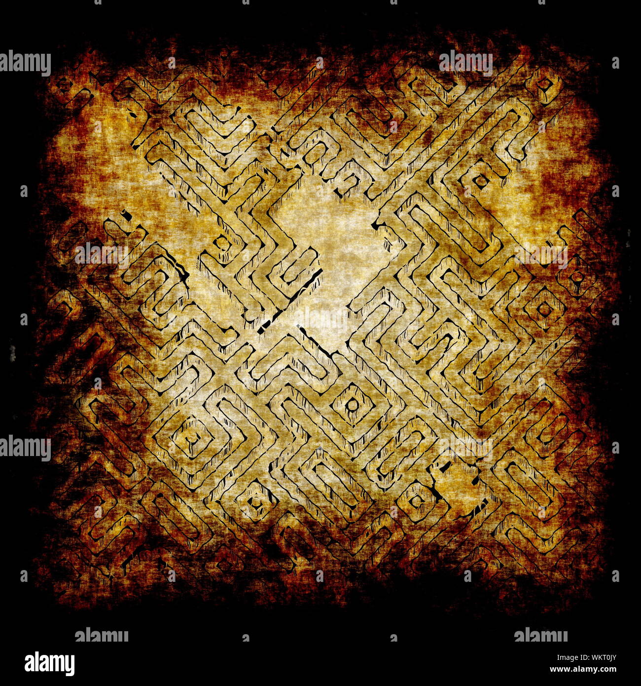 Ancient Adventure Scroll Map with Hidden Treasure Stock Photo - Alamy