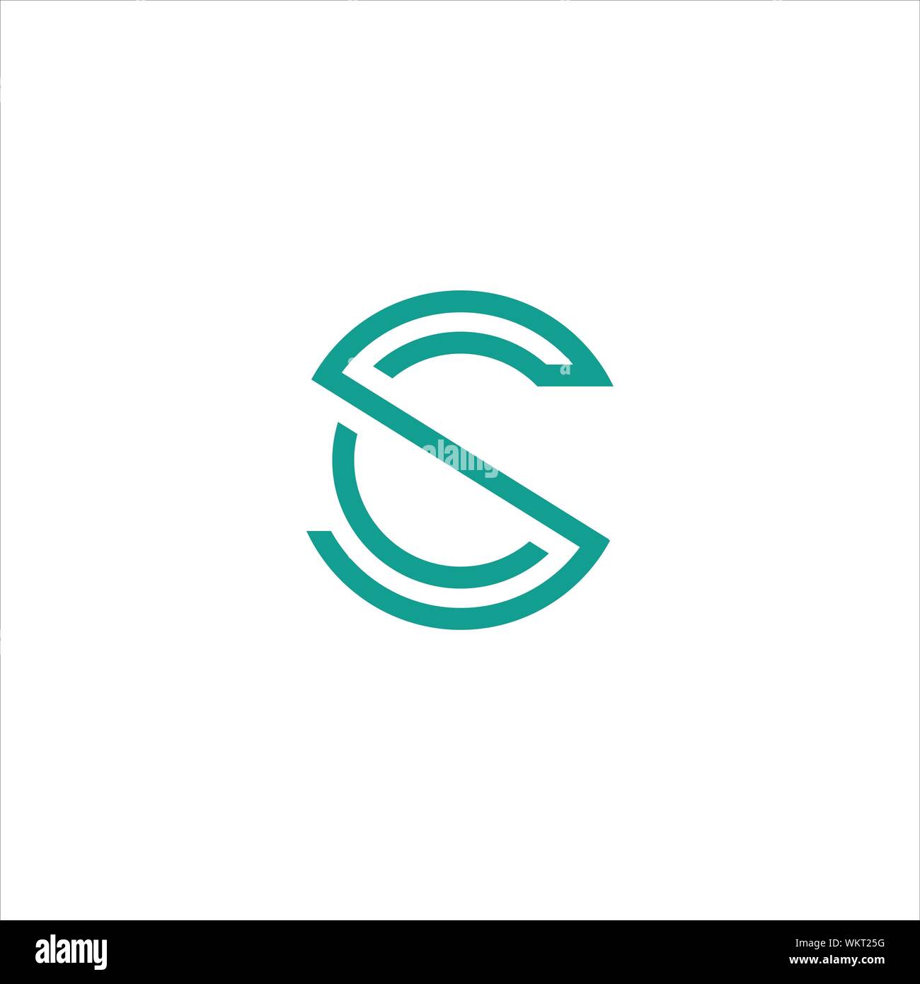 CS and SC creative initial based letter icon logo vector designs Stock ...