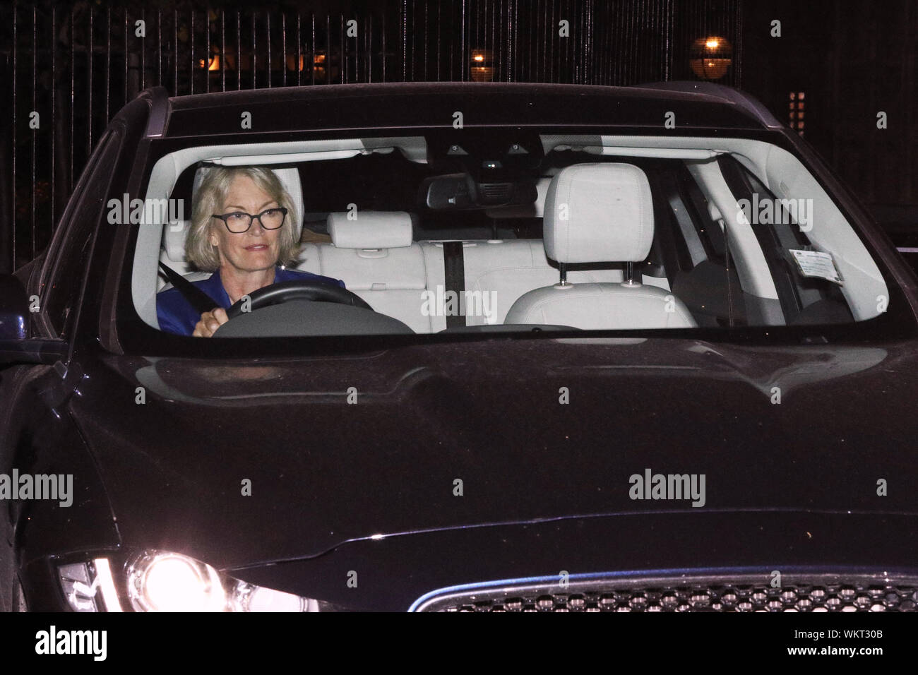Conservative MP Margot James leaves the Houses of Parliament in ...