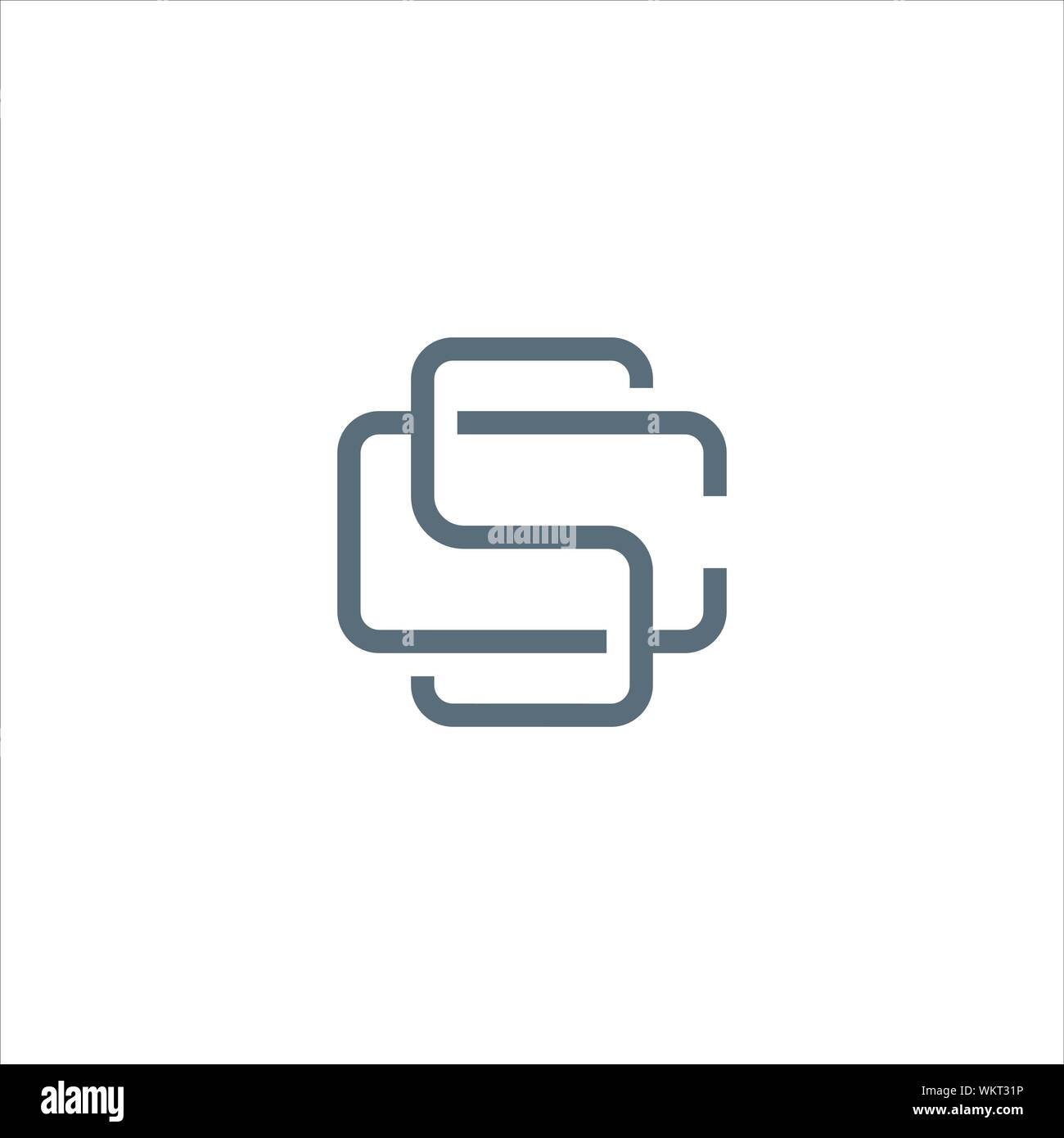 CS and SC creative initial based letter icon logo vector designs Stock ...