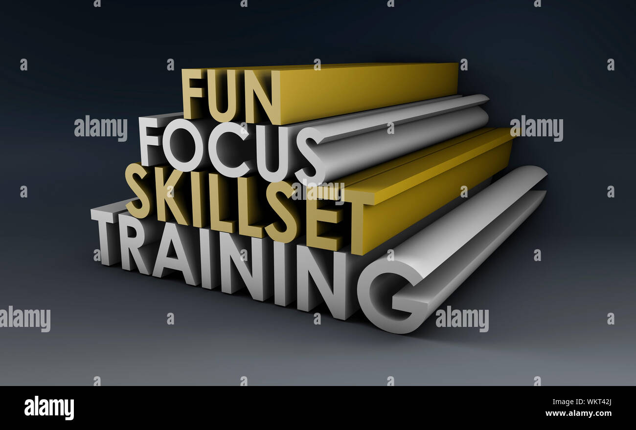 Training Course Focus on Skillset in 3d Stock Photo - Alamy