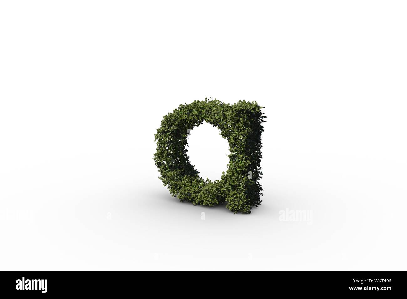 Letter a made of leaves on white background Stock Photo - Alamy