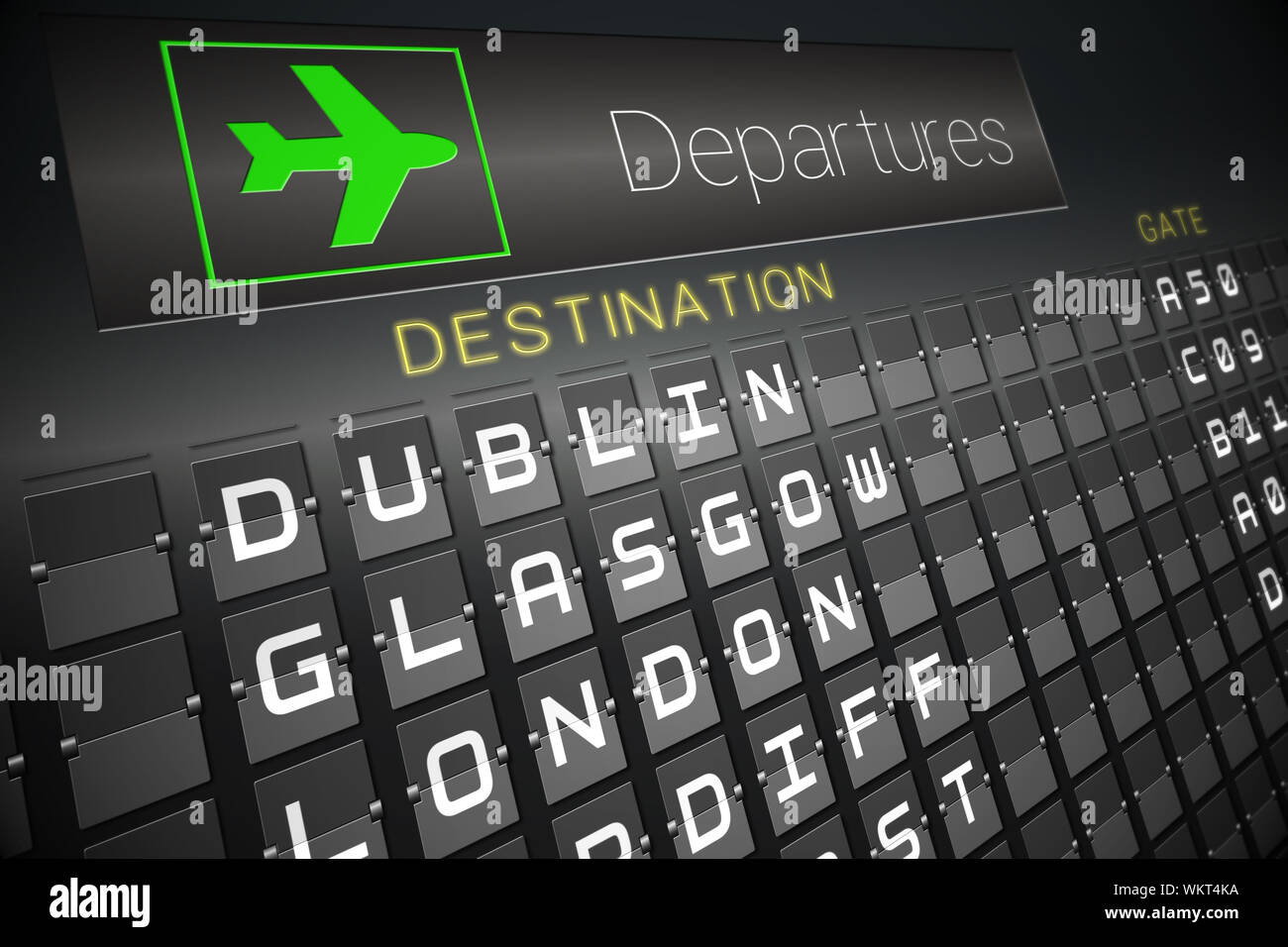 Glasgow airport departures hi-res stock photography and images - Alamy