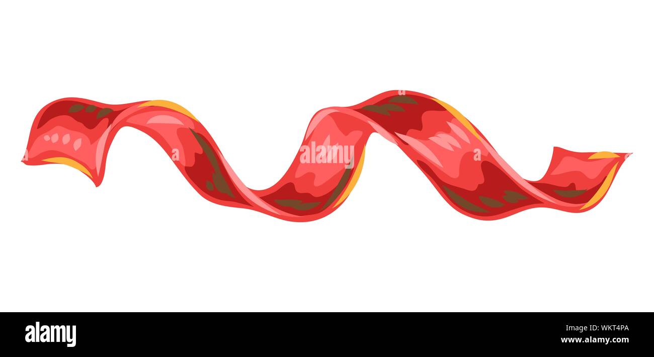 Illustration of red ribbon Stock Vector Image & Art - Alamy