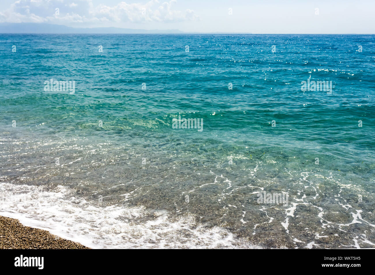 seashore, pebbles. Borsch Albania Stock Photo - Alamy