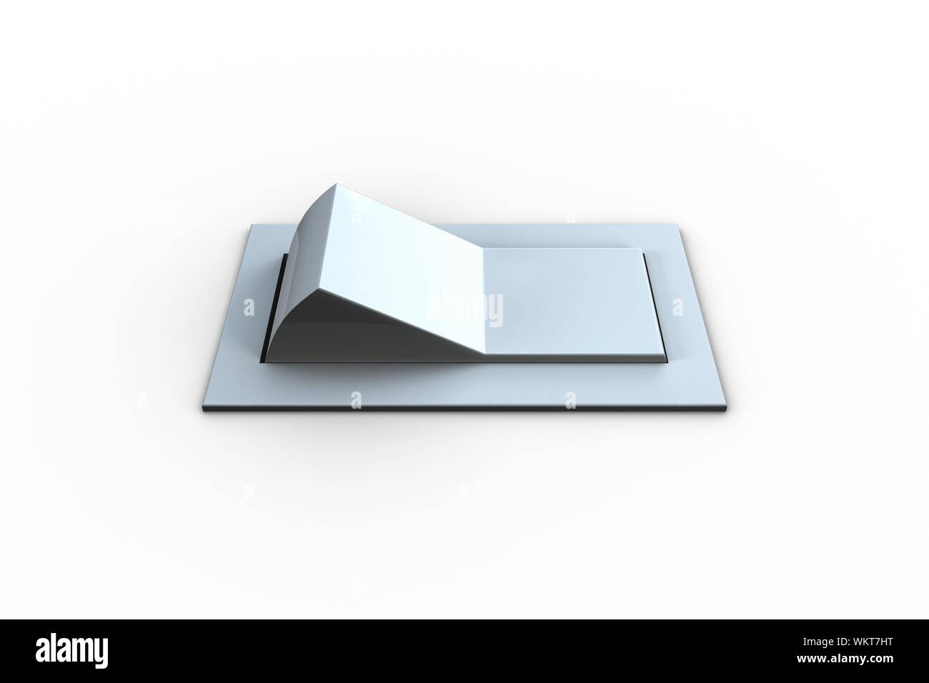 Digitally generated white flip switch on white background Stock Photo ...