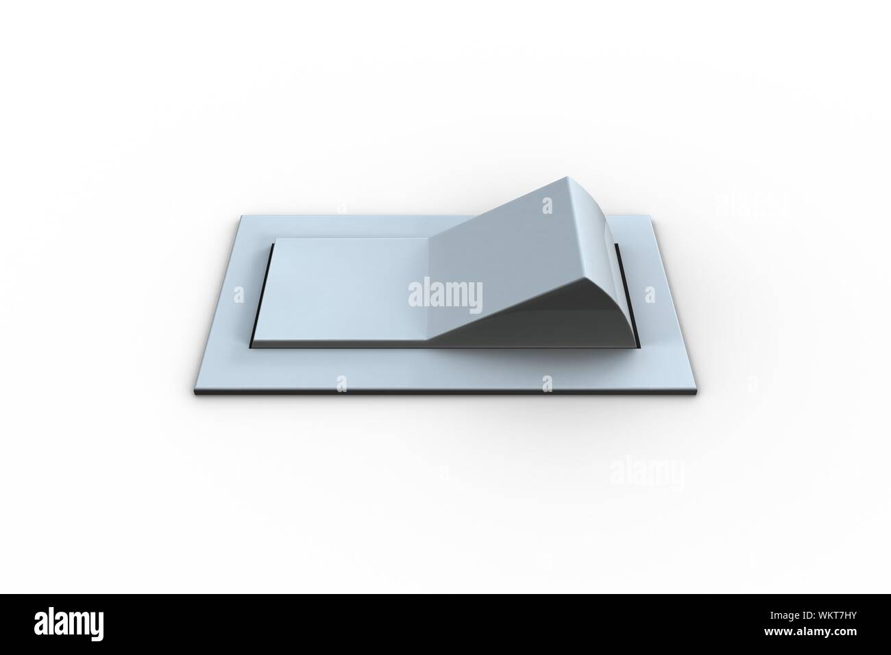 Digitally generated white flip switch on white background Stock Photo ...