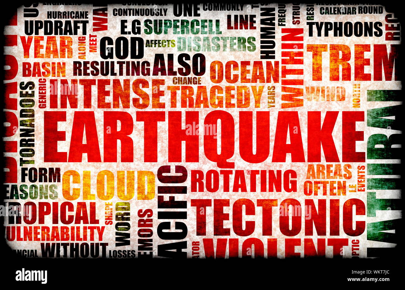 Earthquake Natural Disaster as a Art Background Stock Photo - Alamy