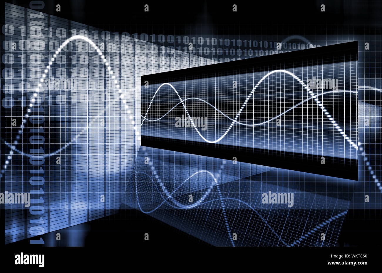A Blue Sales Stock Market Analysis Illustration Stock Photo - Alamy