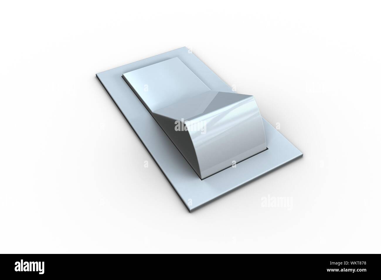 Digitally generated white flip switch on white background Stock Photo ...