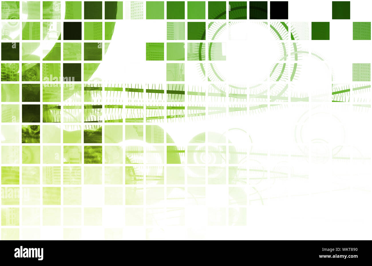 Green Techno Organic Background as Digital Art Stock Photo - Alamy