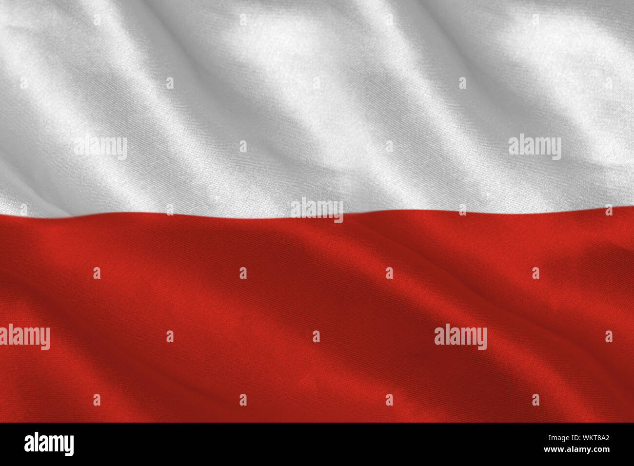 Digitally generated polish flag rippling filling screen Stock Photo - Alamy