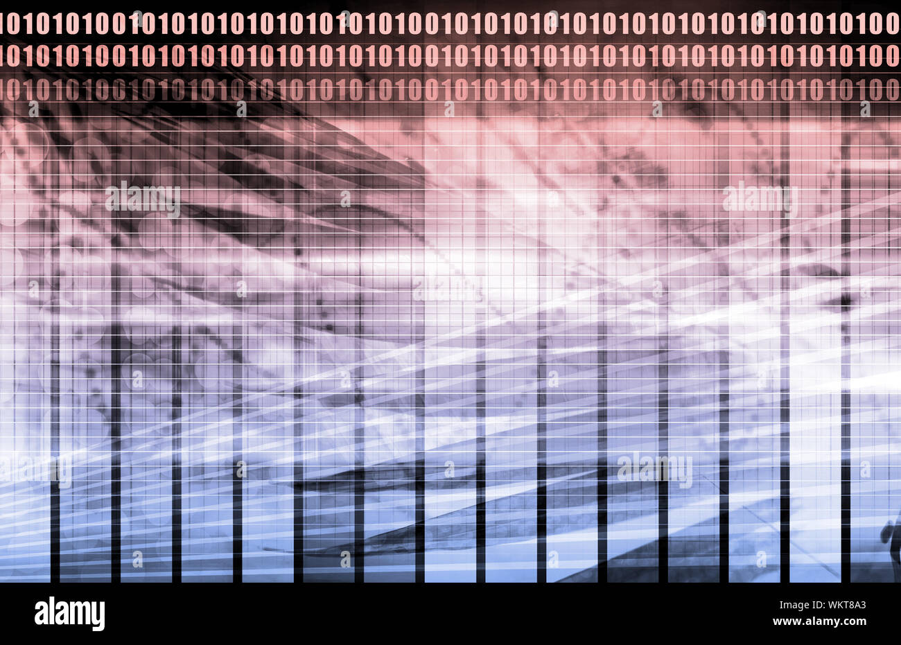 Blue Computer Technology as Backdrop with Lines Stock Photo - Alamy