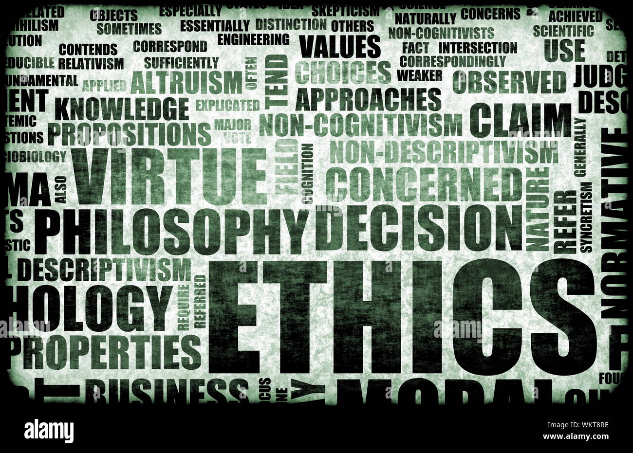 Ethics Concept Idea as a Background Illustration Stock Photo - Alamy