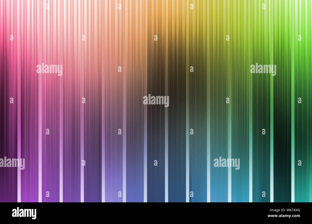Rainbow Energy Spectrum With Data Grid Lines Stock Photo - Alamy