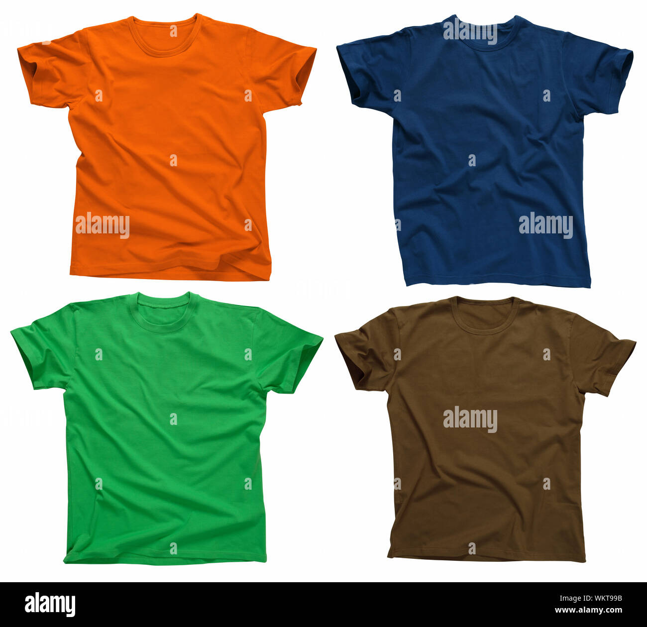 Blank t-shirts 4 Stock Photo - Alamy