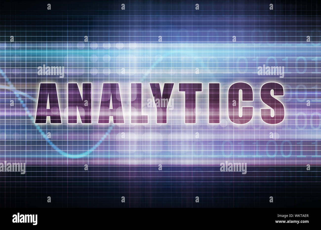 Analytics on a Tech Business Chart Art Stock Photo - Alamy