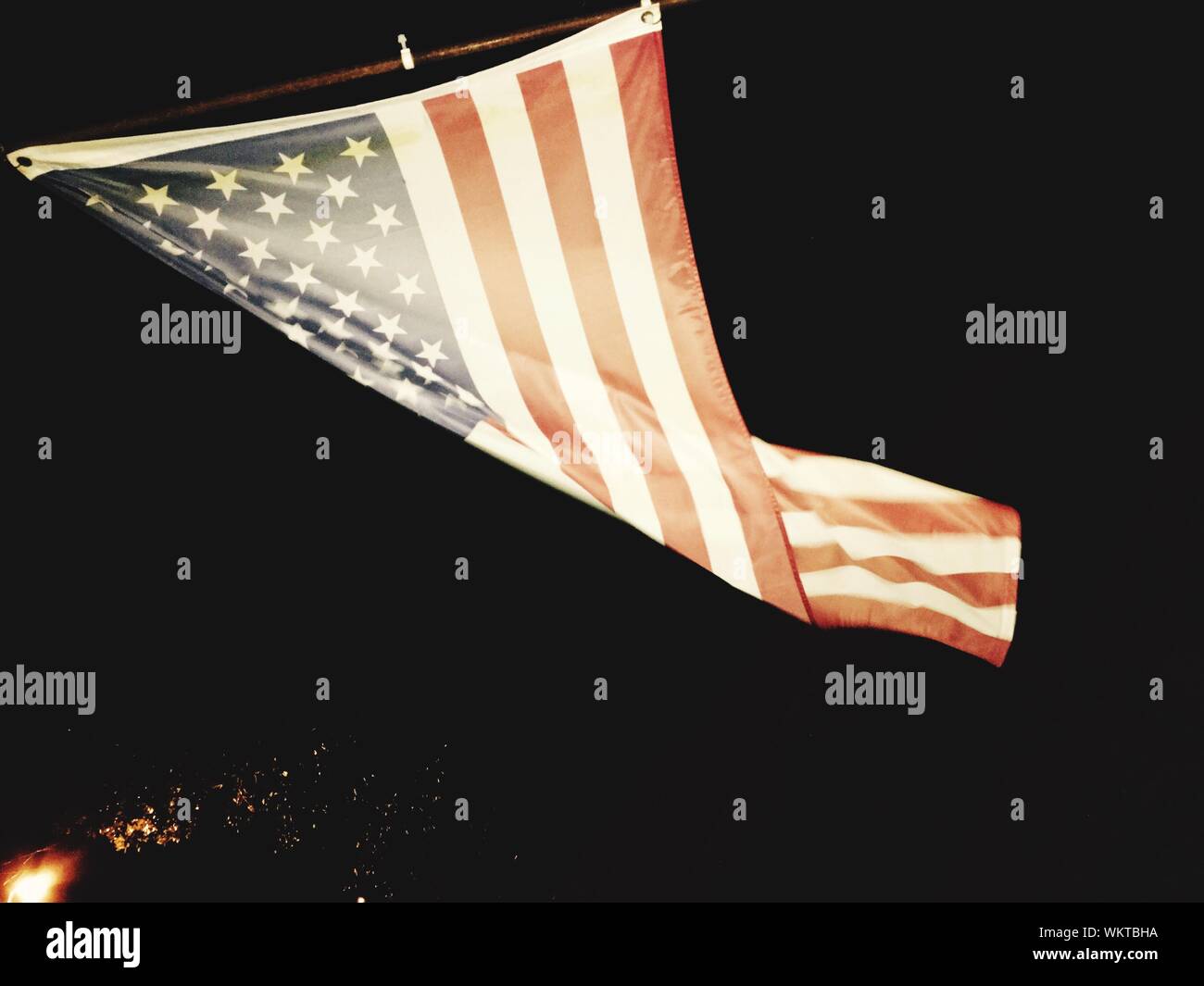 American flag night hi-res stock photography and images - Alamy