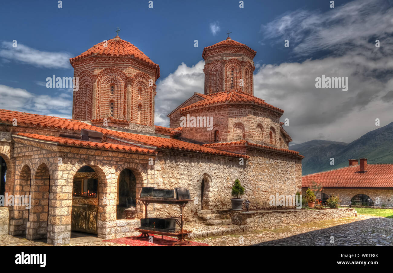 View to Saint Naum Monastery at Ohrid, North Macedonia Stock Photo - Alamy