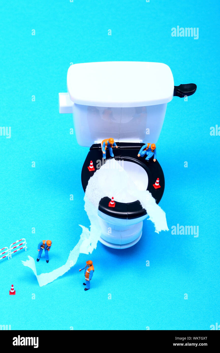 Clogged toilet hi-res stock photography and images - Alamy