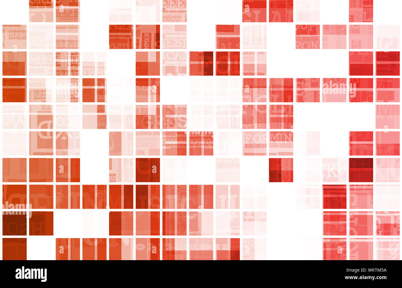 Red Background Modern Data as a Art Stock Photo - Alamy