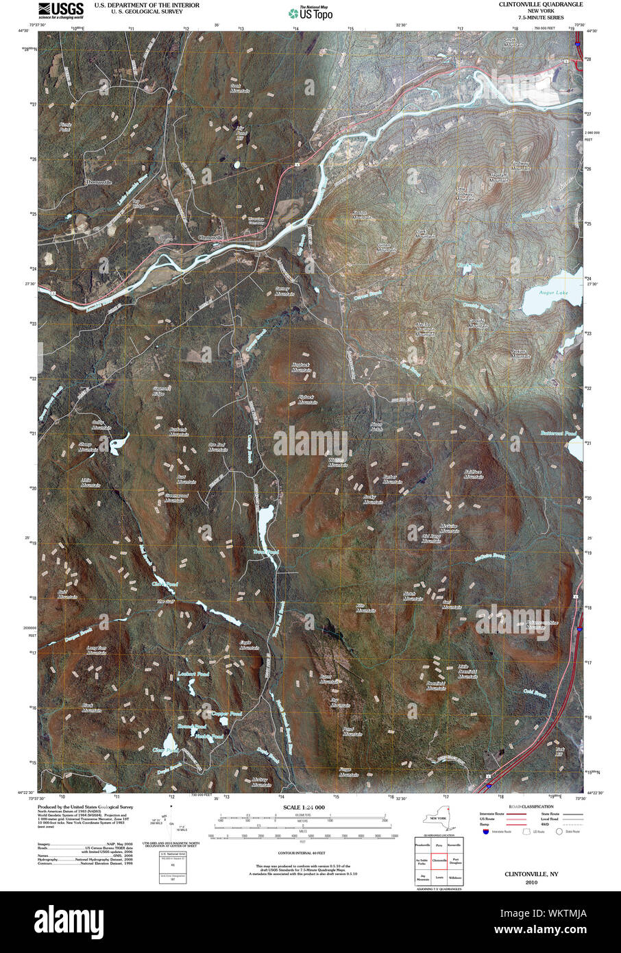 Clintonville map hi-res stock photography and images - Alamy