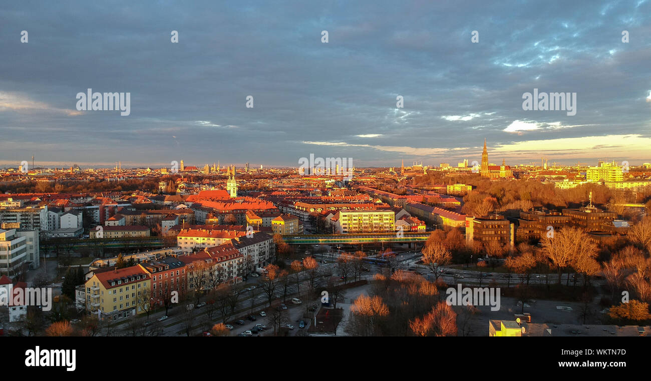Munich aerial view hi-res stock photography and images - Alamy