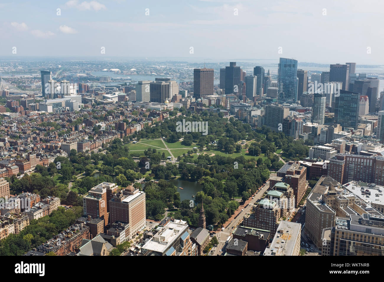 Boston common aerial hi-res stock photography and images - Alamy