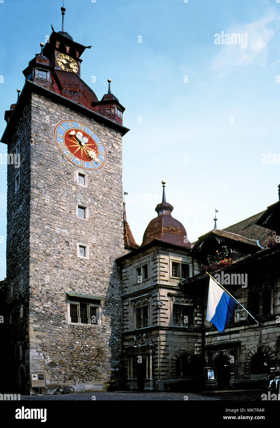 Town hall clock lucerne lucerne hi-res stock photography and images - Alamy