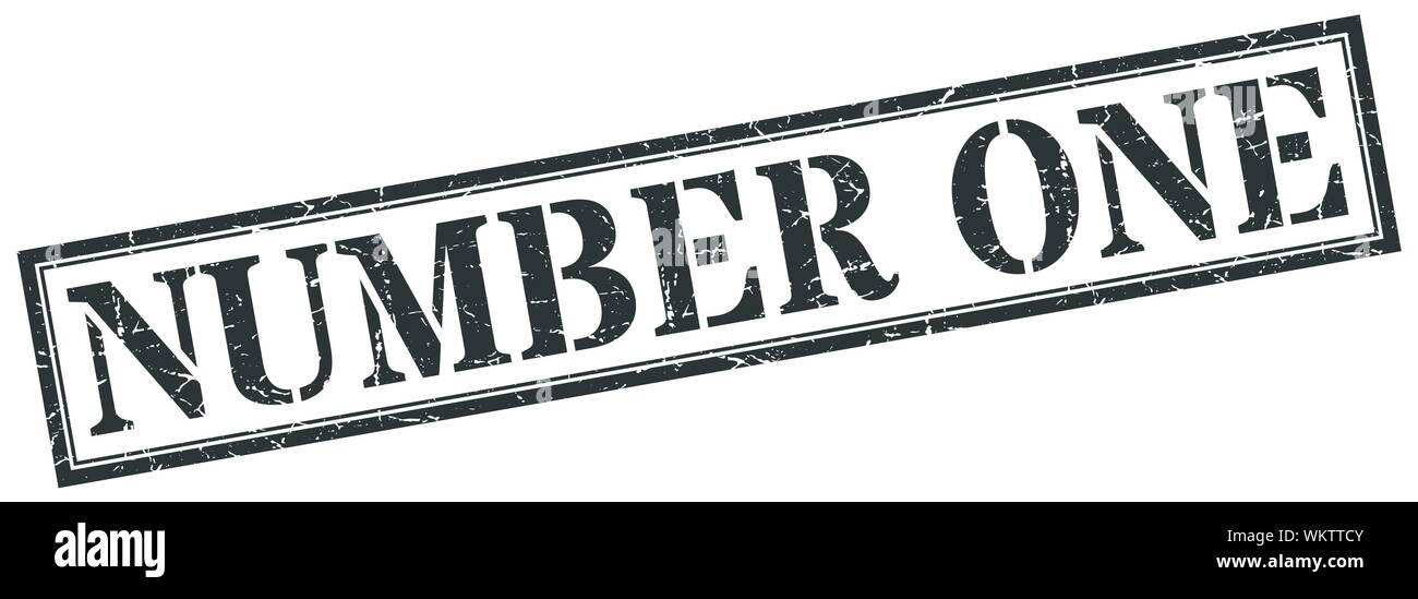 number one stamp. number one square grunge sign. number one Stock ...