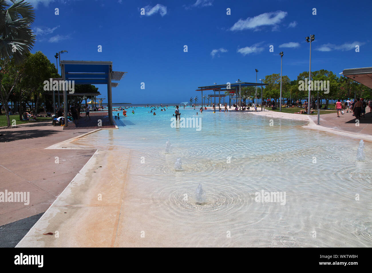 Cairns, Queensland / Australia - 03 Jan 2019: Pool in Cairns city ...