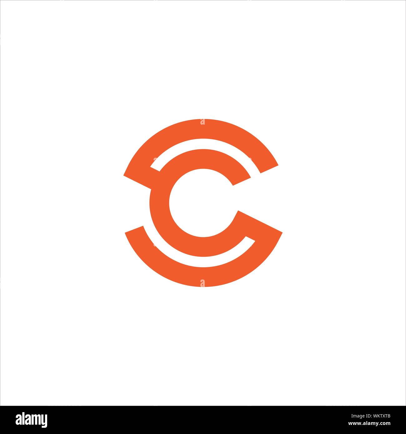 CS and SC creative initial based letter icon logo vector designs Stock ...