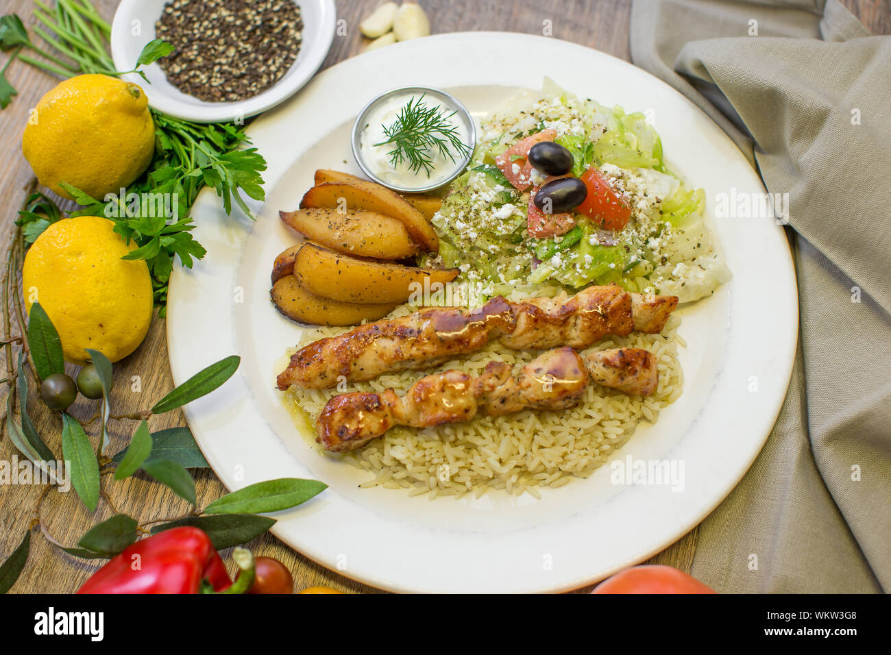 Chicken kabab hi-res stock photography and images - Alamy