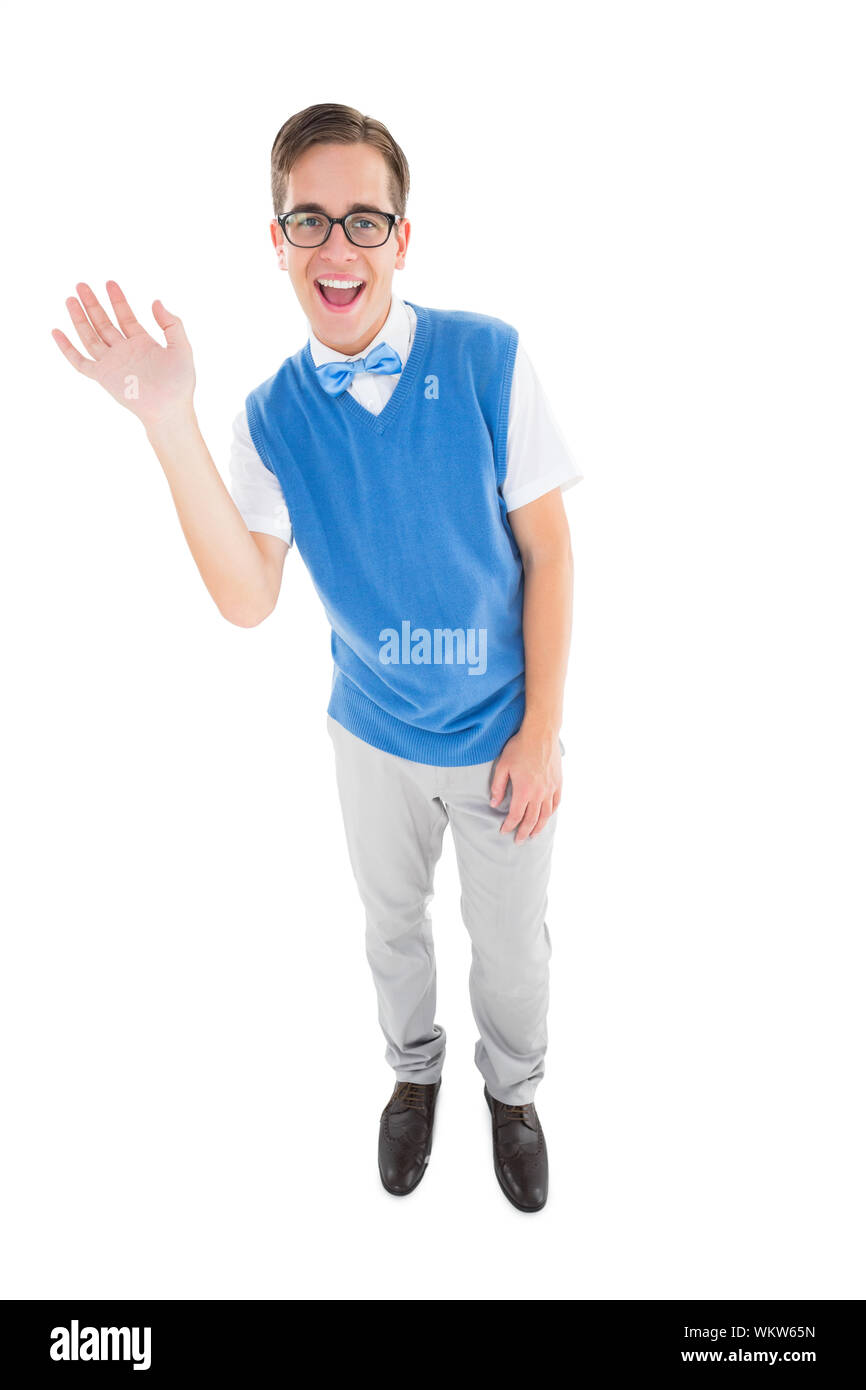 Waving at camera Cut Out Stock Images & Pictures - Alamy