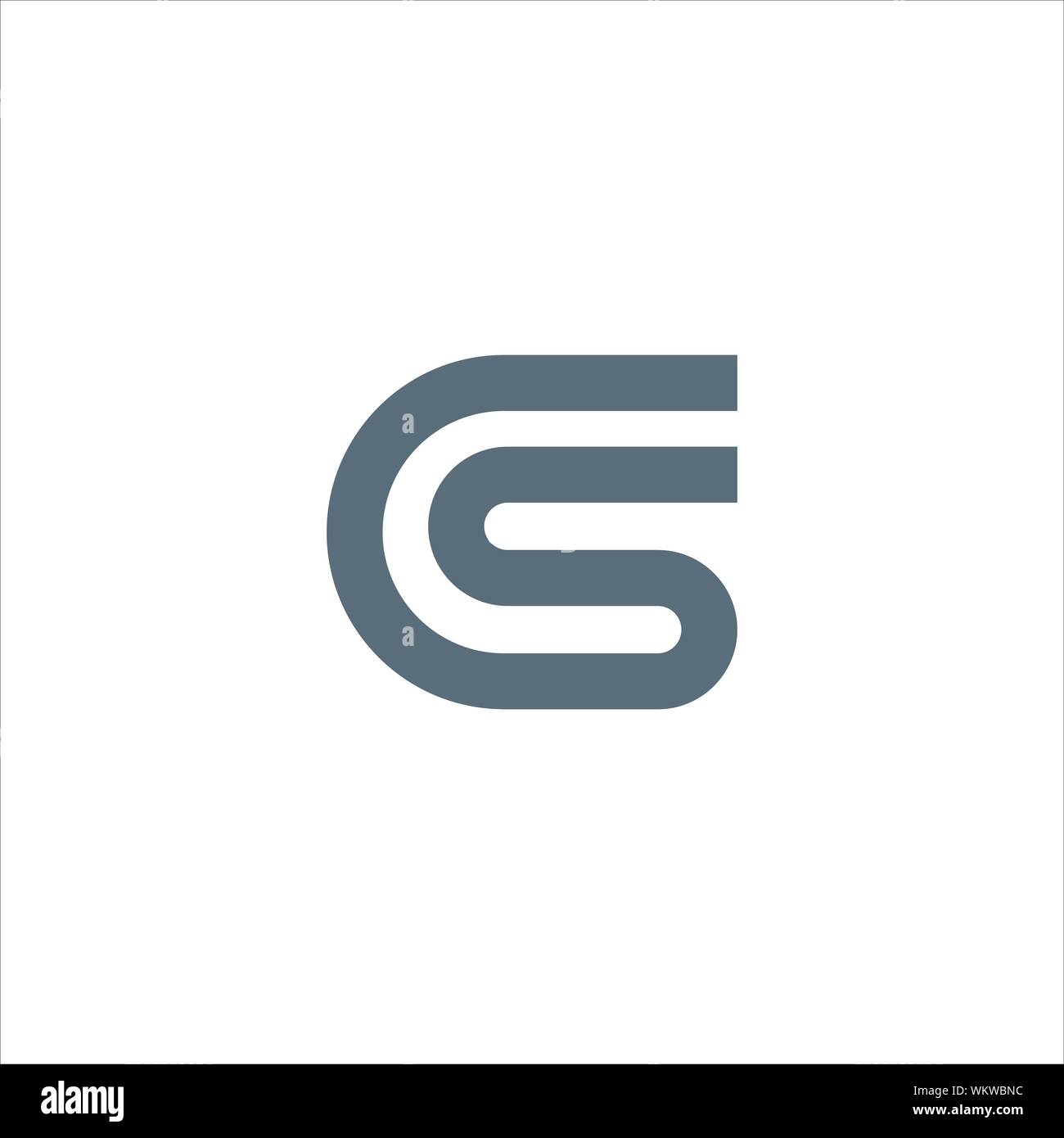 CS and SC creative initial based letter icon logo vector designs Stock ...