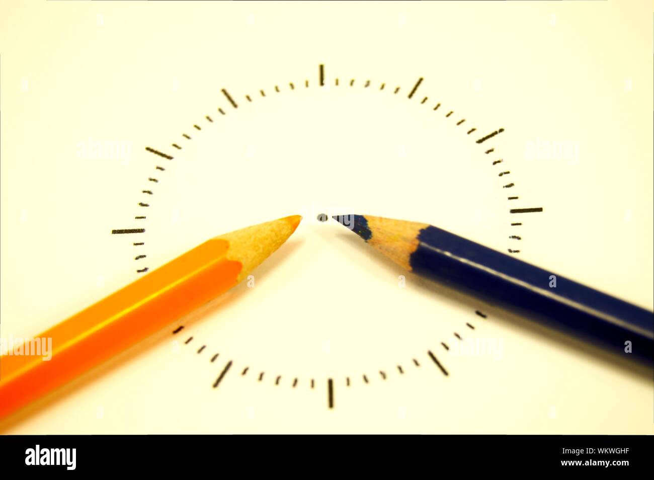 Pencils clock hi-res stock photography and images - Alamy