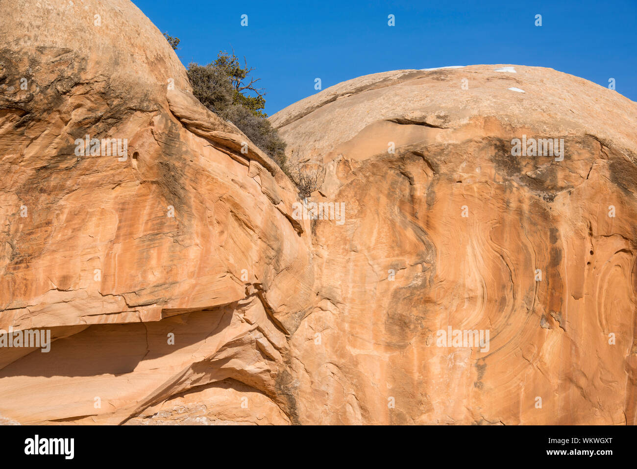 Eroded cliffs and sandstone rocks, near Moab, Utah, USA Stock Photo - Alamy