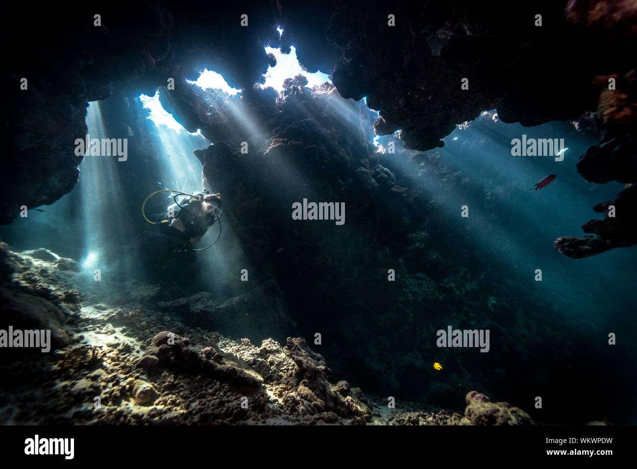 Women cave diving hi-res stock photography and images - Alamy