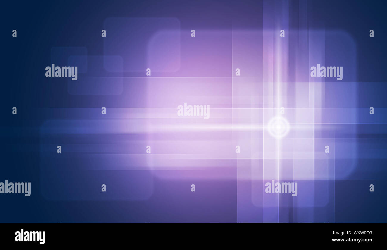 Glow circles on blue gradient background. The technology concept Stock ...