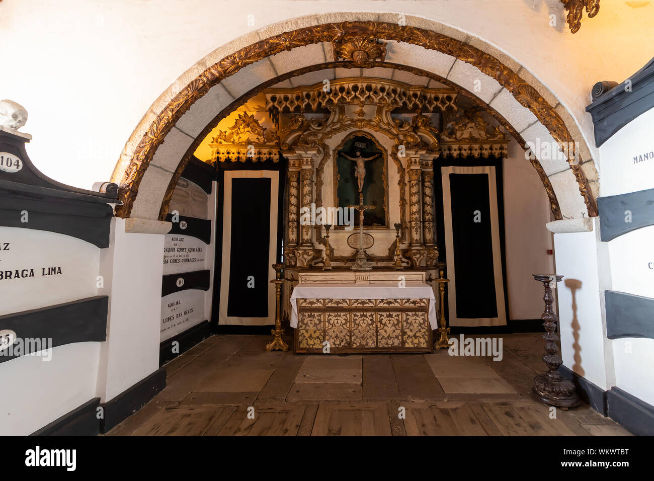Oporto, Portugal - July 20, 2019: catacombs under Saint Francis church ...