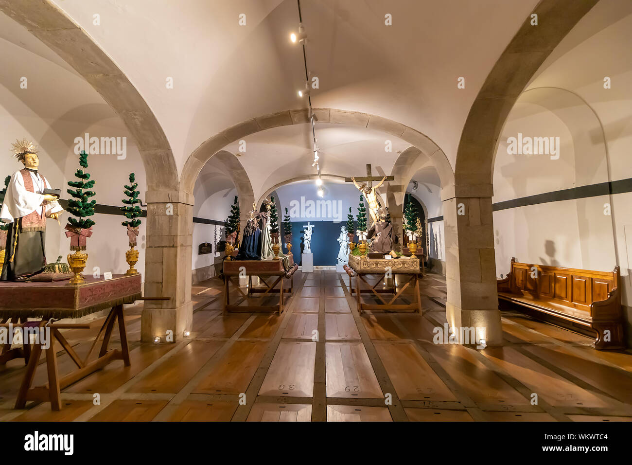 Oporto, Portugal - July 20, 2019: catacombs under Saint Francis church ...