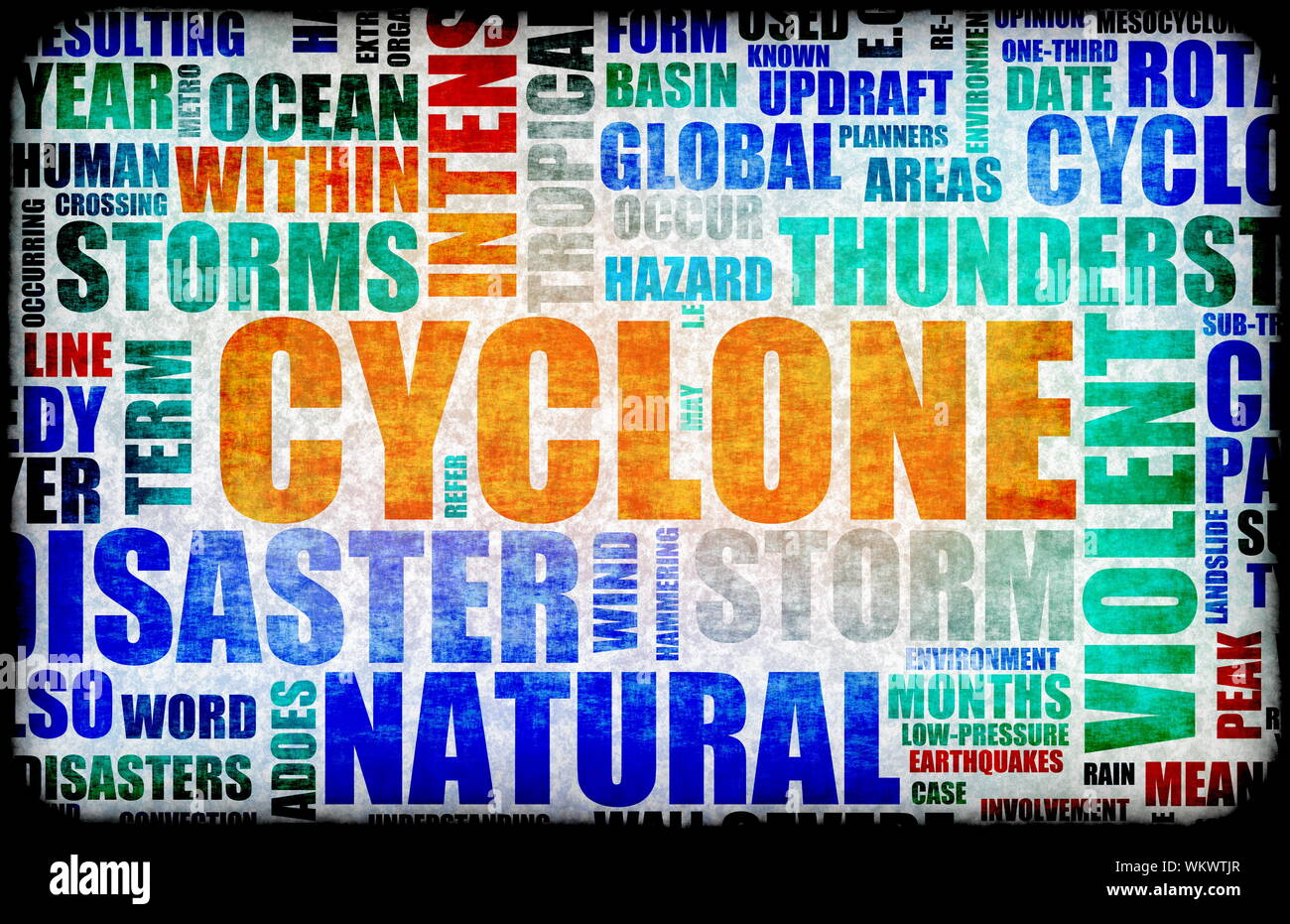 Cyclone Natural Disaster as a Art Background Stock Photo - Alamy