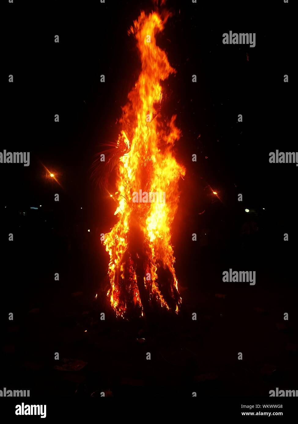 Holi burning hi-res stock photography and images - Alamy