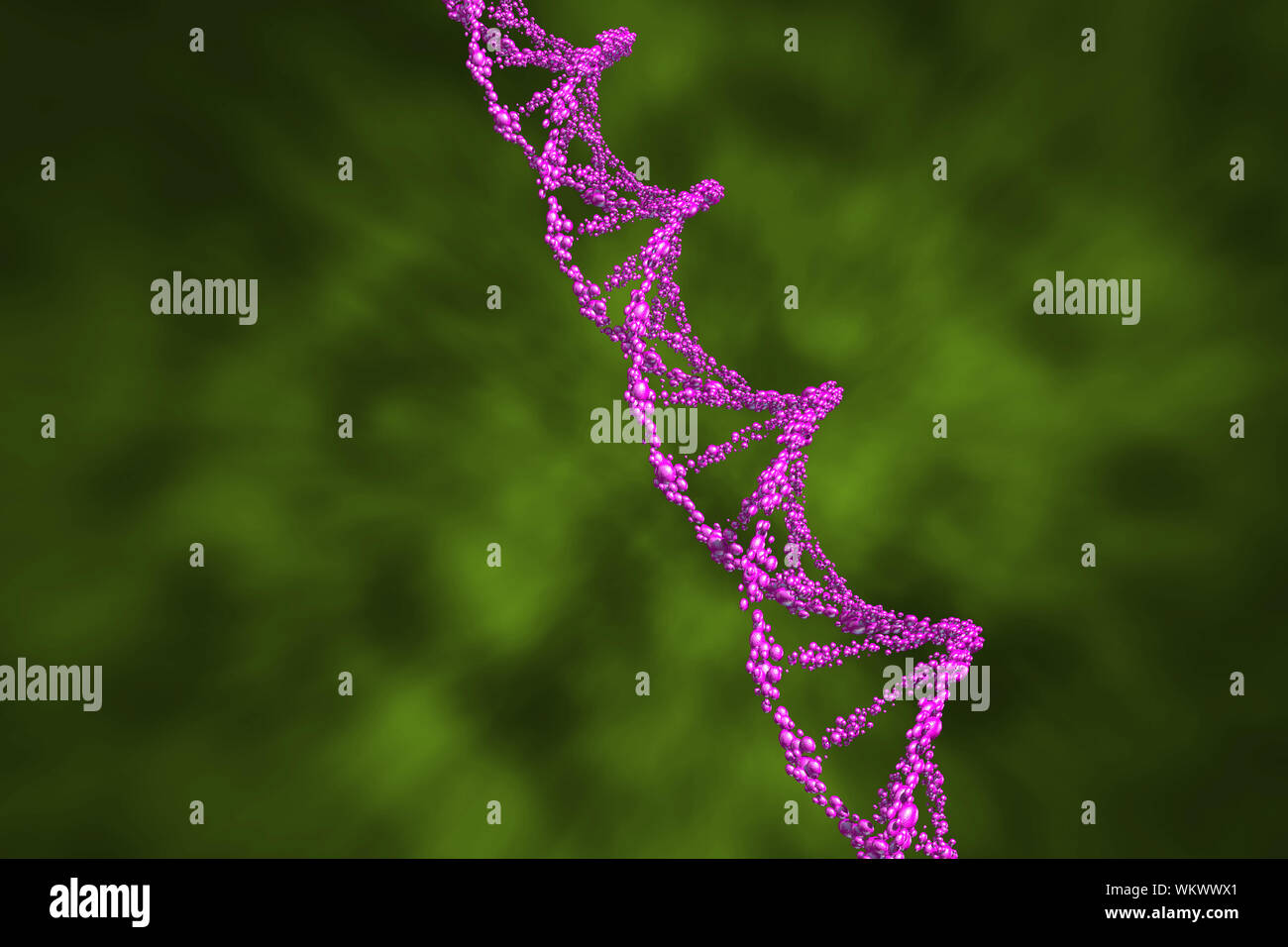 Abstract DNA strand double helix genetics 3D illustration Stock Photo ...